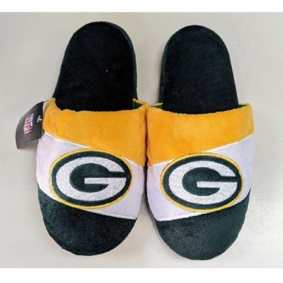 Foco | Shoes | Green Bay Packers Color Block Slide Slippers Men Nfl ...